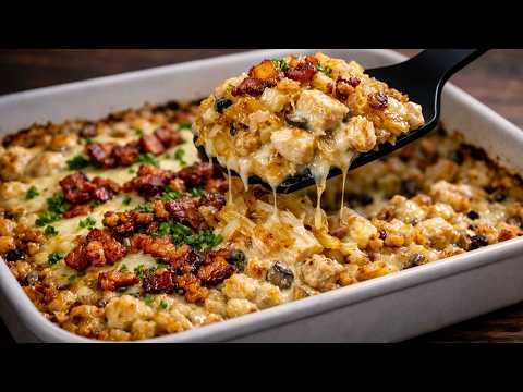 Better Than Pasta? Creamy Chicken Alfredo CABBAGE Bake | Low Carb, High Protein
