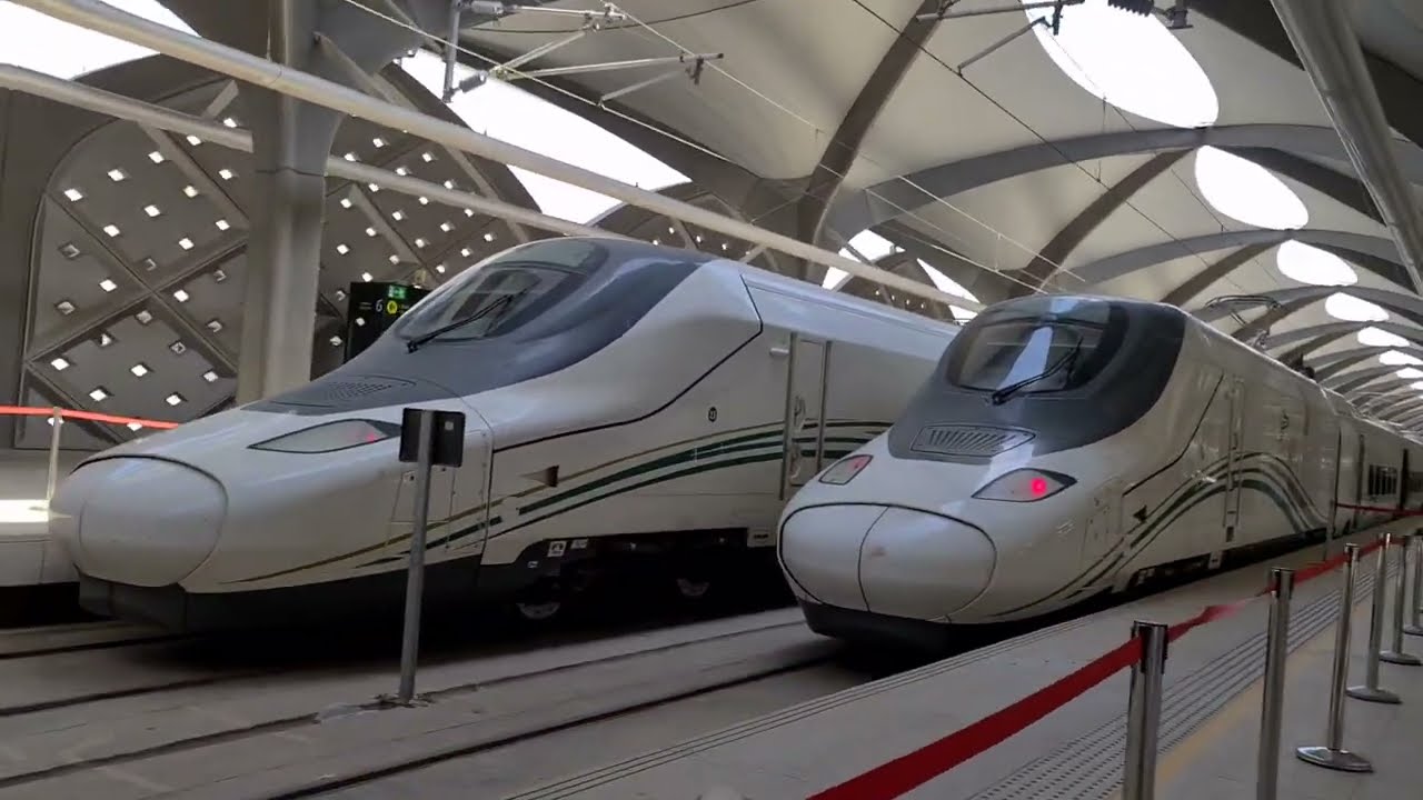 Haramain train travel from Madinah to Jeddah International Airport ...