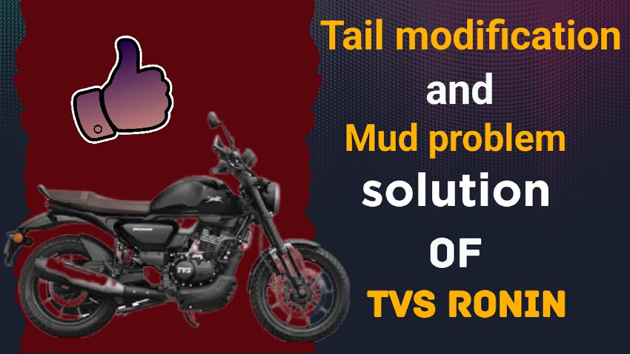 Tvs ronin tail tidy modification & solution of Tvs ronin mud problem #tvs #bike #modification # ...