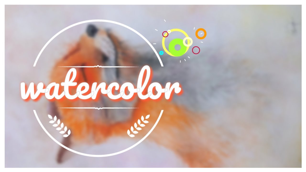 watercolor fox painting [ time lapse] // Easy watercolor process for ...