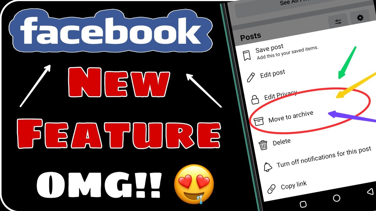 FACEBOOK NEW FEATURE | MOVE TO RECYCLE BIN | MOVE TO ARCHIVE ...