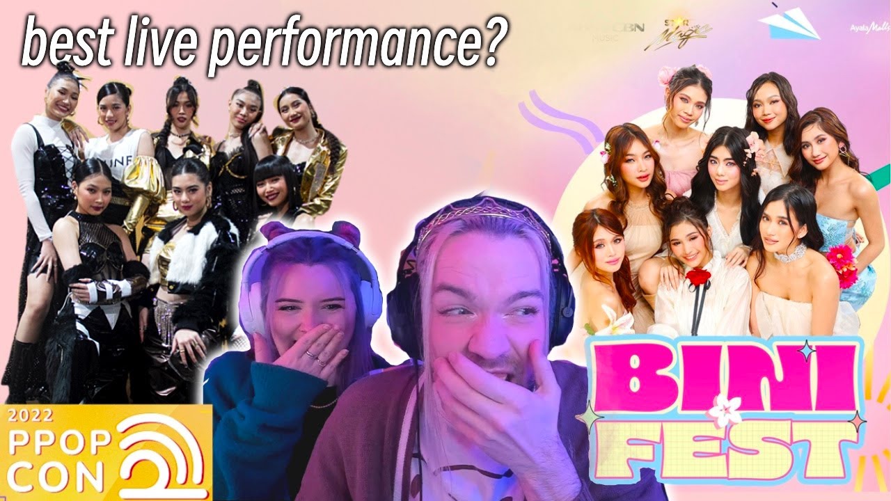 Vocal coach & dancer couple reacts to BINI LIVE @ PPCON 2022, Bini Fest ...