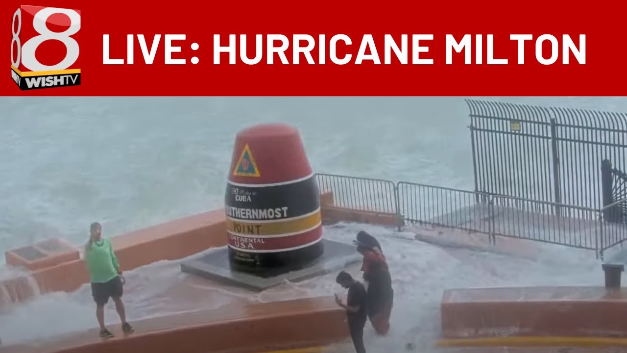 LIVE: Hurricane Milton Storm Surge (EarthCam) - YouTube