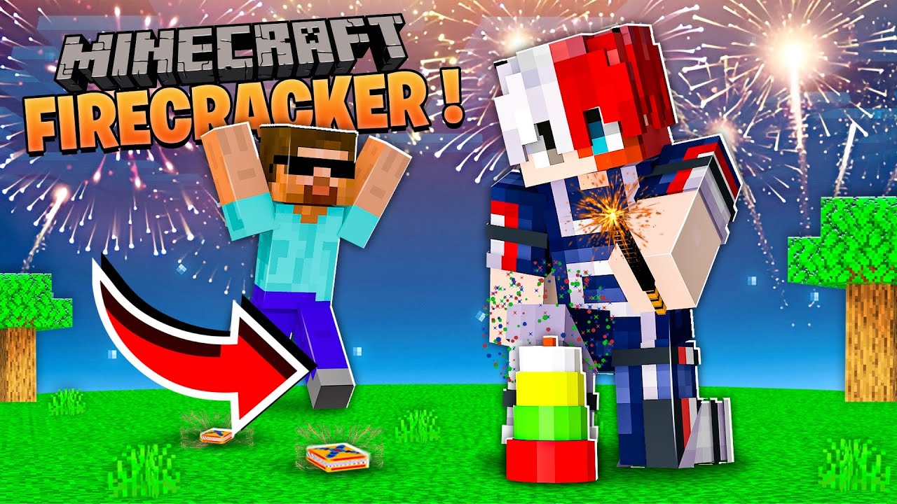 Trying Diwali Firecrackers in Minecraft... - YouTube