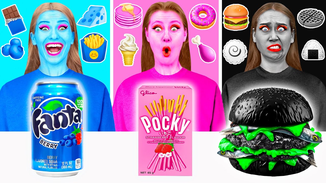 Food of The Same Colors Challenge | Epic Food Battle by PaRaRa ...