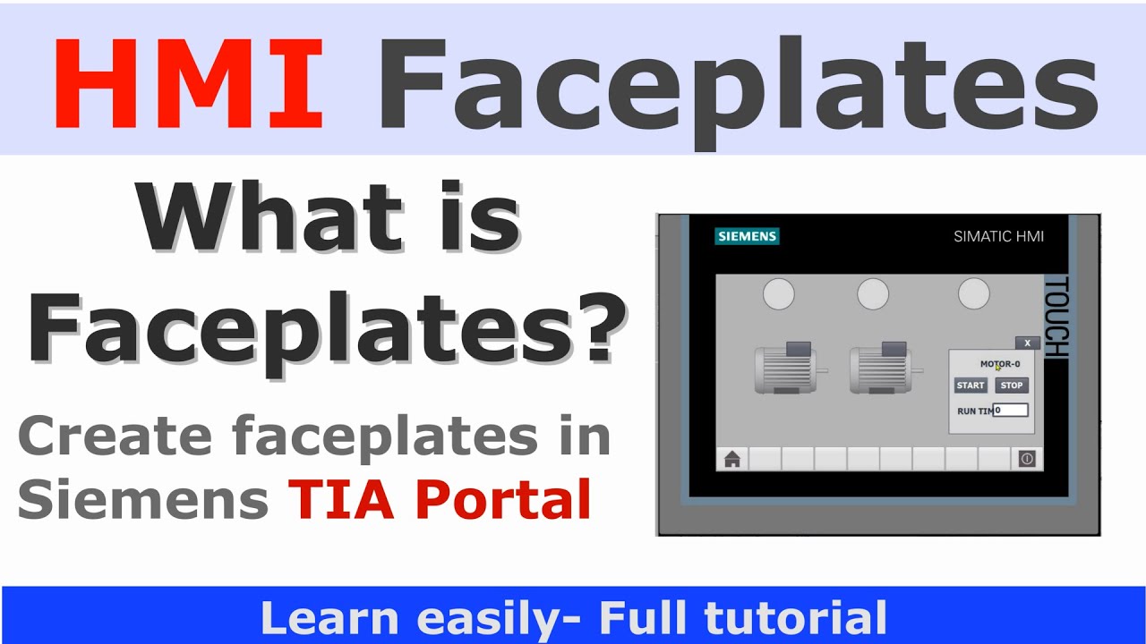 Lecture-11: How to design a faceplate in siemens HMI - YouTube