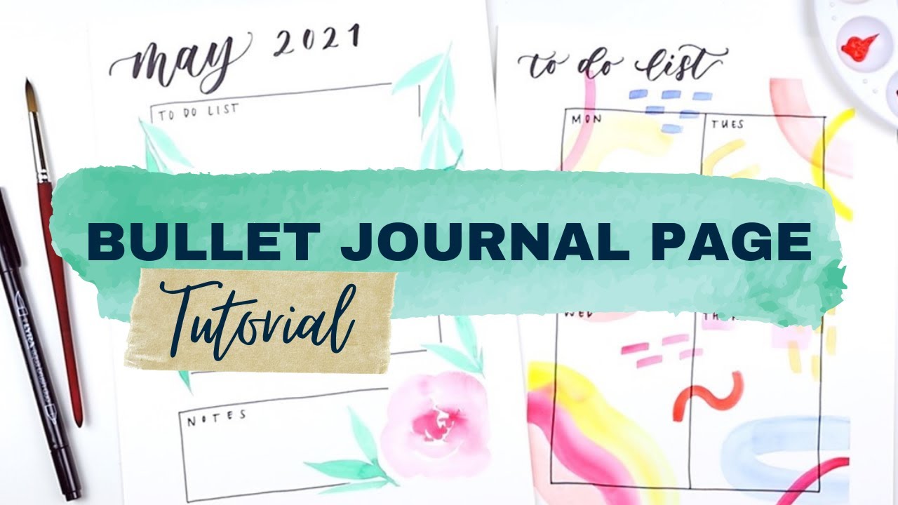Bullet Journal Page Tutorial - YouTube