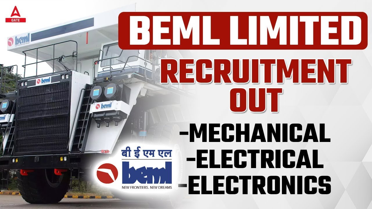 BEML Recruitment 2022 | BEML Recruitment 2022 For Engineers Out! - YouTube