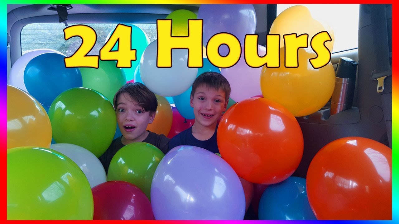 24 Hour Challenge In Our Vehicle / Steel Kids - YouTube