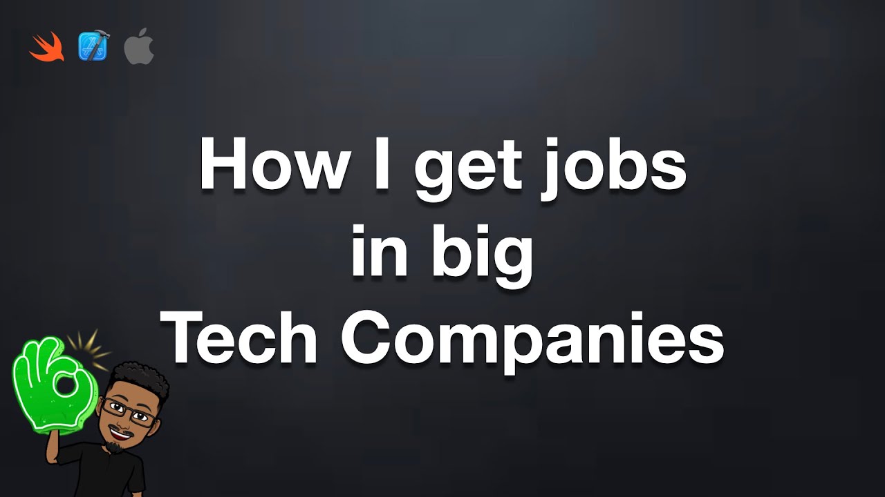 How to get a Job in Big Tech Companies - YouTube