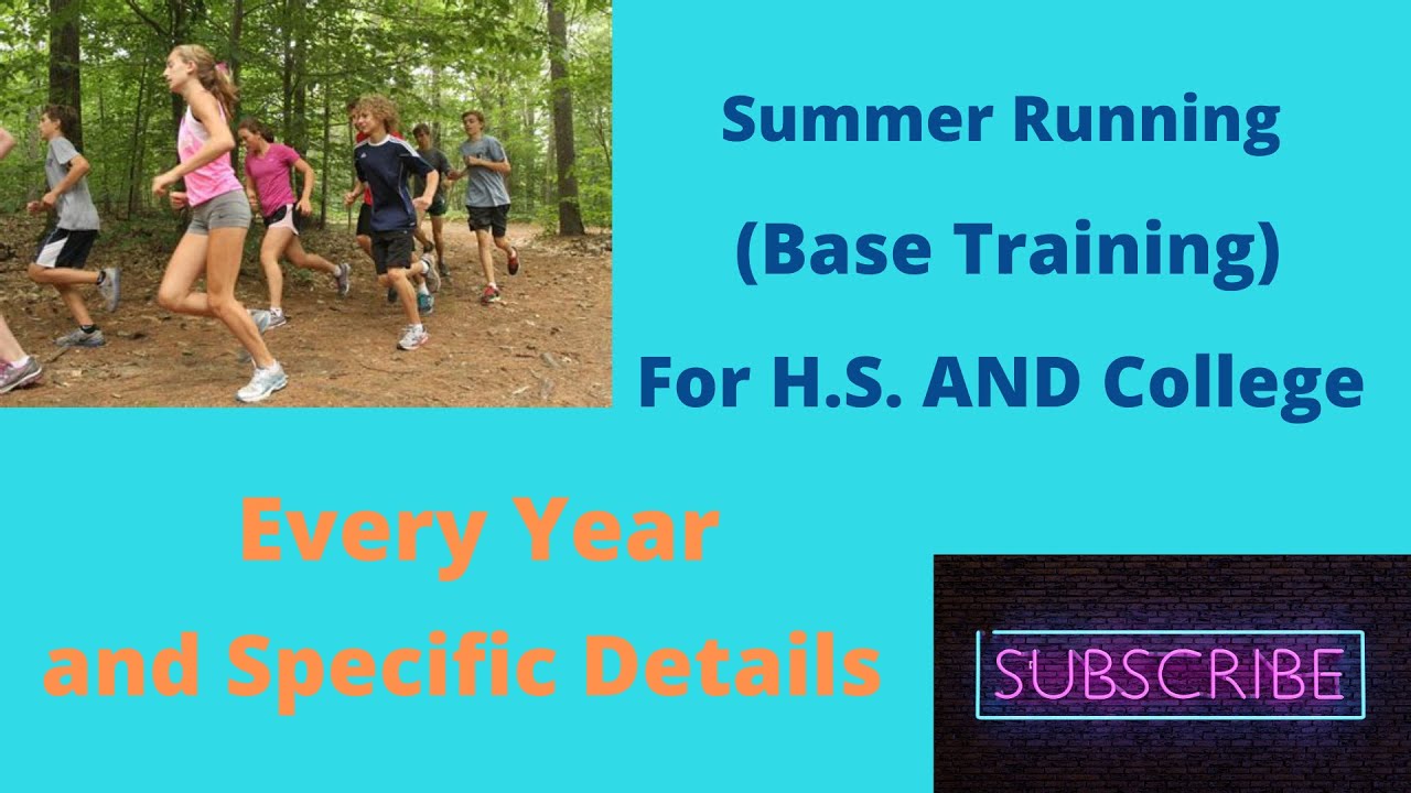 Building Summer Base Running (High School AND College) - YouTube