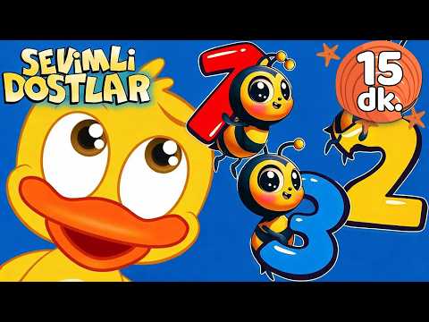 Sayıları Öğreniyorum 🔢 Arı Vız Vız Vız ve Baloncu Amca | Sevimli Dostlar Çocuk Şarkıları🐝🎈