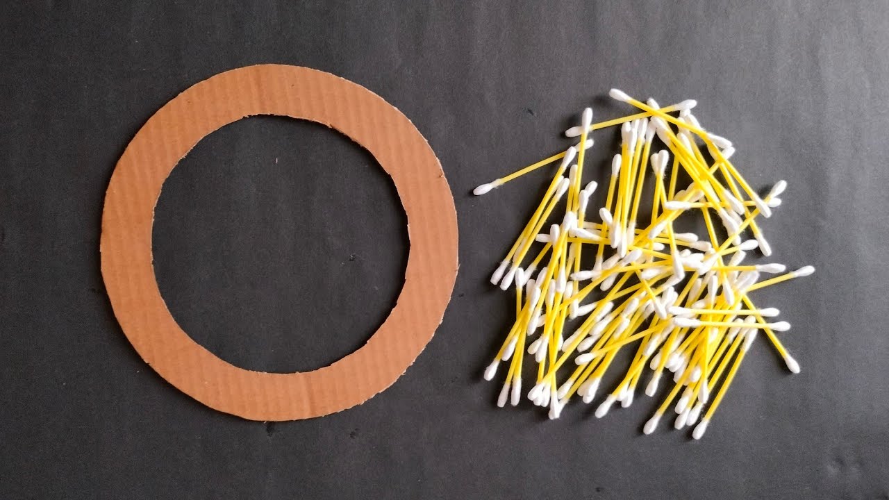 Amazing Home Decor Idea Using Earbuds And Cardboard || Best Out Of ...