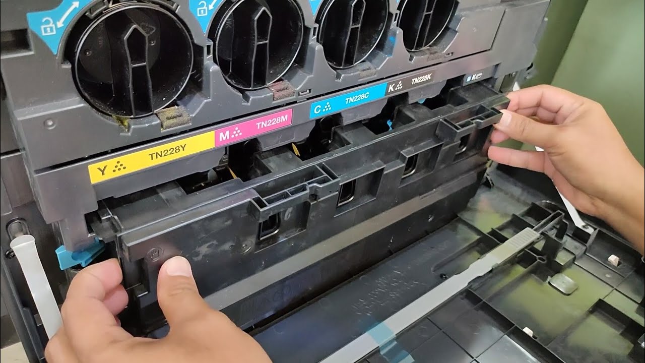 HOW TO REMOVE WASTE TONER OF DEVELOP INEO MULTI COPIER - YouTube