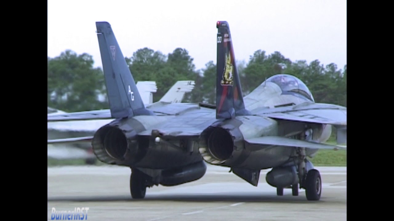 2002#10【F110-GE-400 Engines】Day2 F-14B Engine start Oceana Air show ...