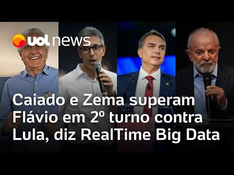 Caiado e Zema superam Flávio Bolsonaro em 2º turno contra Lula, aponta pesquisa RealTime Big Data