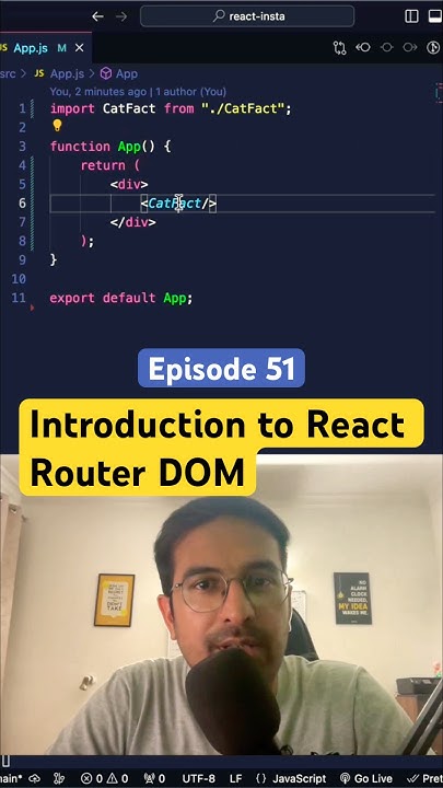 React Router DOM ka kya kaam rehta hai? 😎 #reactjs - YouTube