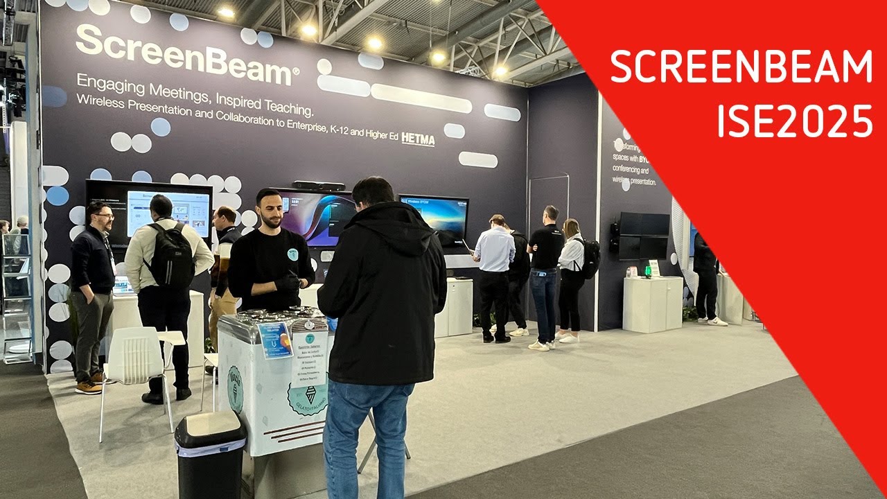 ScreenBeam op ISE: de toekomst van draadloos presenteren - YouTube