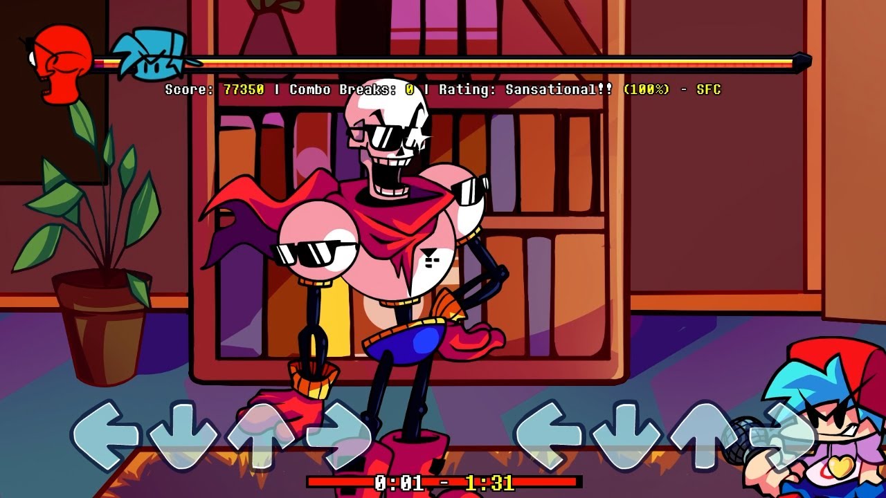 FNF - Skeleton Bros V2 - Nyeh Heh Heh (by AlexR) - [FC/4k] - YouTube