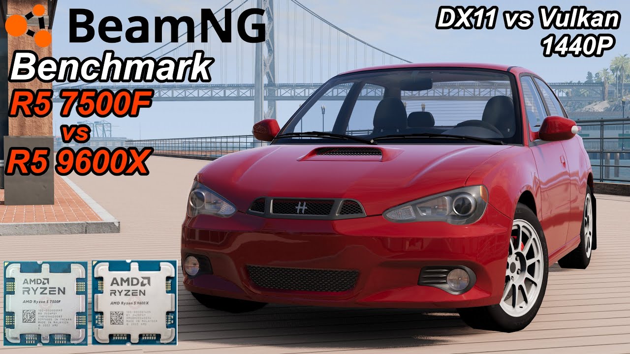 BeamNG.drive - R5 7500F vs R5 9600X DX11 vs Vulkan 1440P Benchmark ...