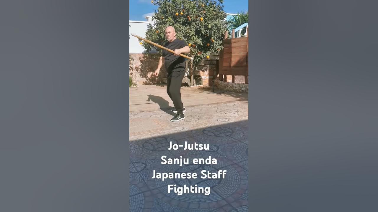 Japanese Staff Fighting Jo-Jutsu Sanju enda - YouTube