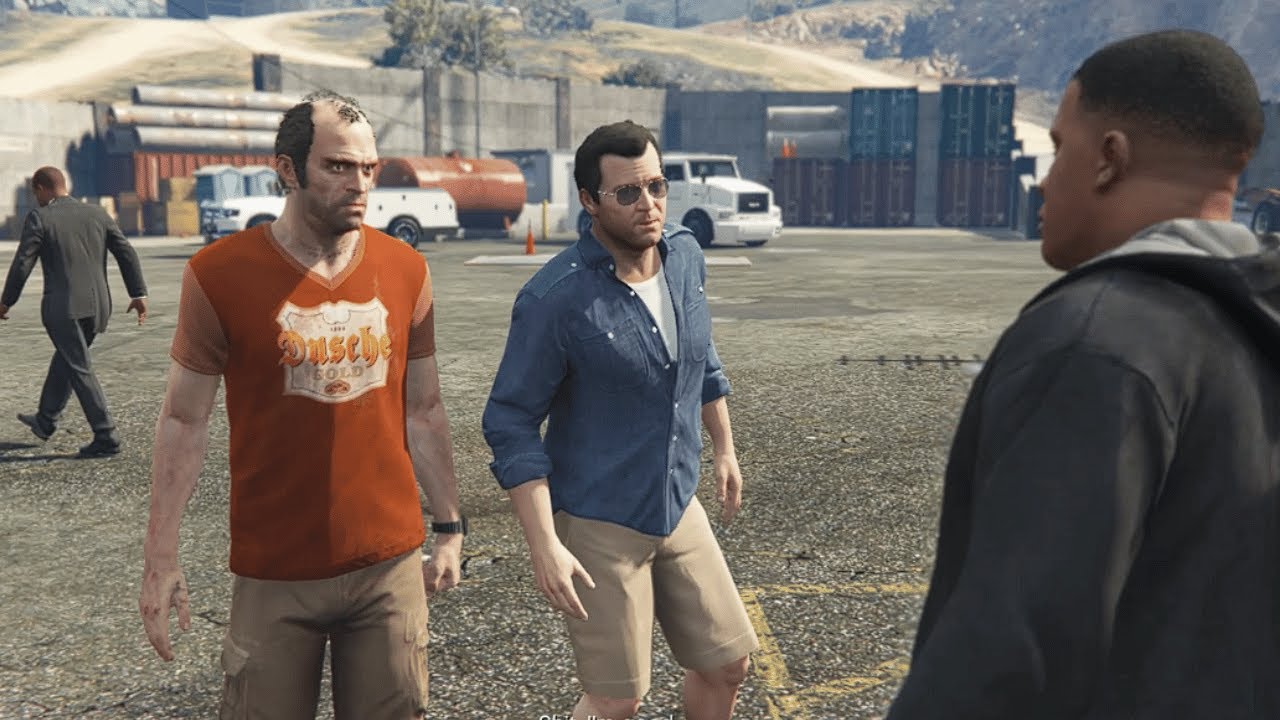 Michael Trevor Franklin Raiding the IAA Building #gta #gta5 #gtav # ...