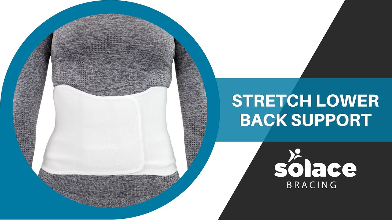 SOLACE BRACING Stretch Lower Back Support Fitting - YouTube