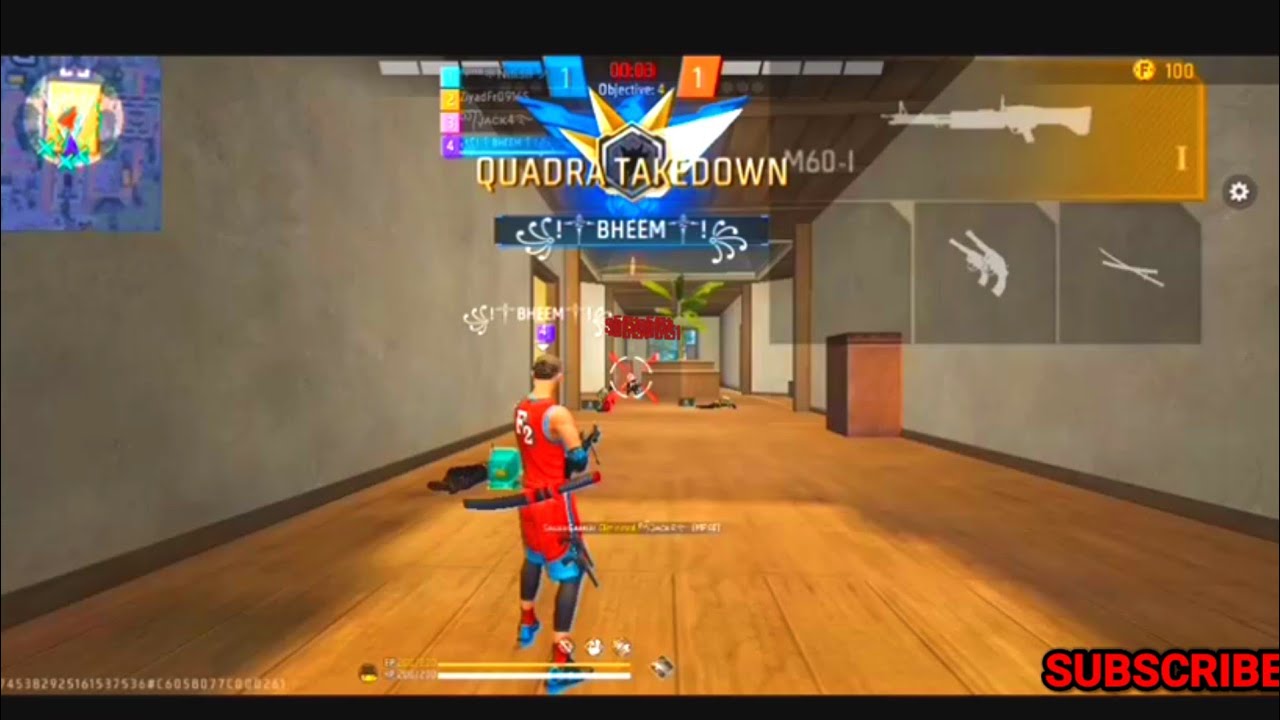 Free Fire 1vs4 short video 😱 @NonstopGaming_ - YouTube