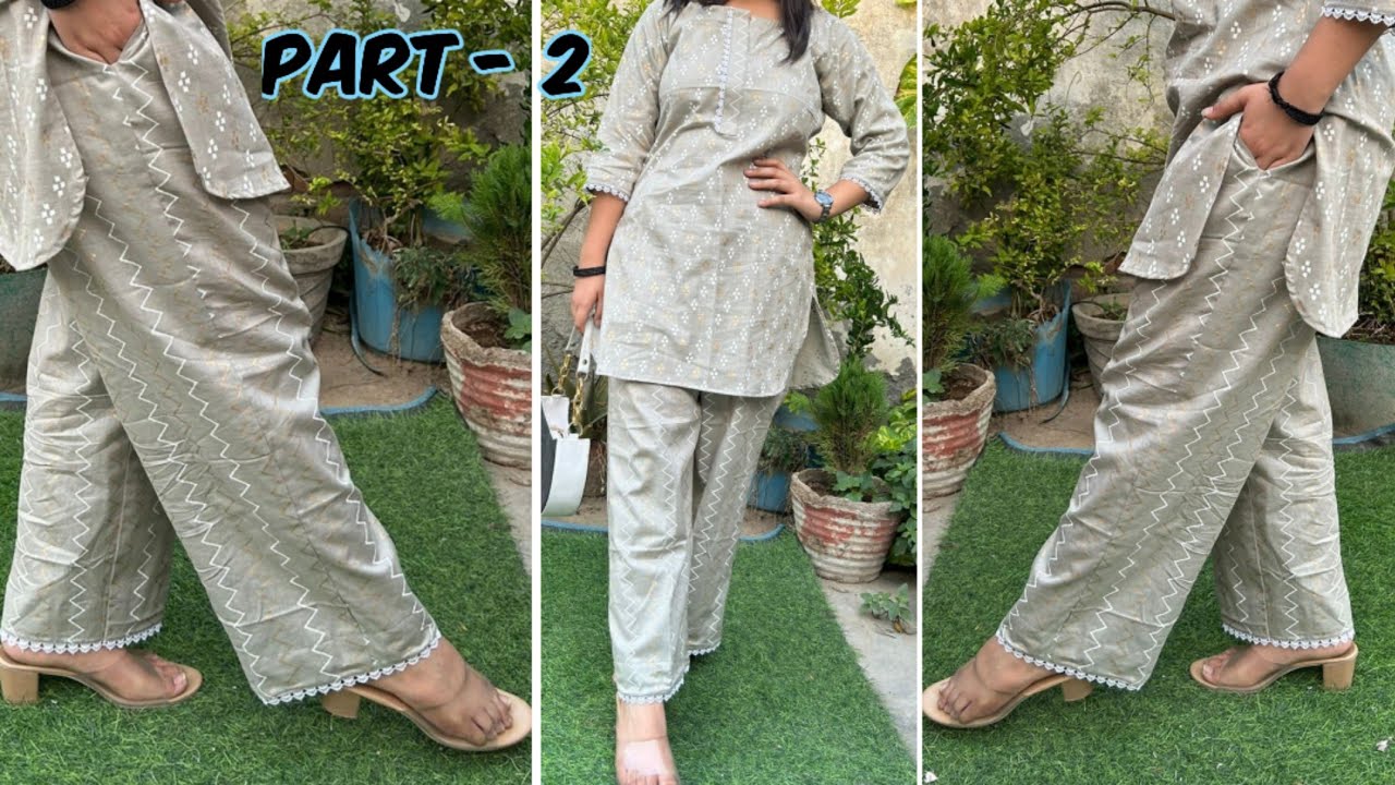summer cotton co-ord set cutting and stitching part - 2 👉 co-ord set ...