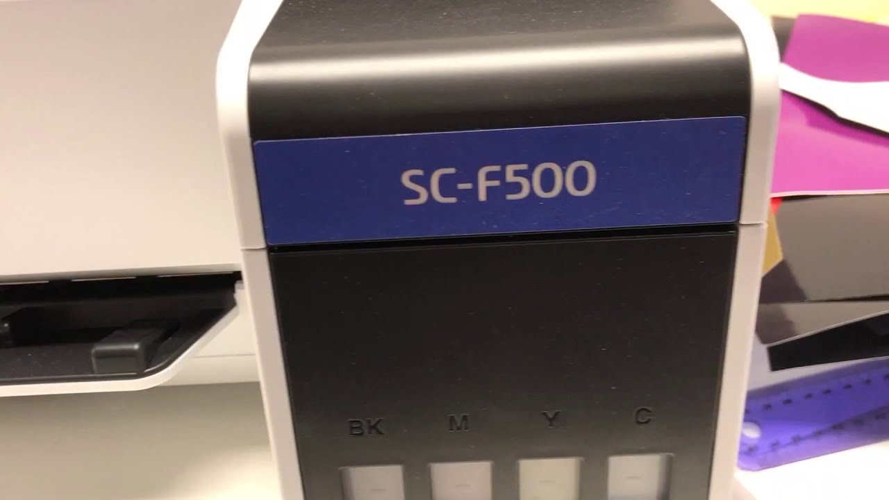 EPSON SC-F500 sublimation printer - YouTube