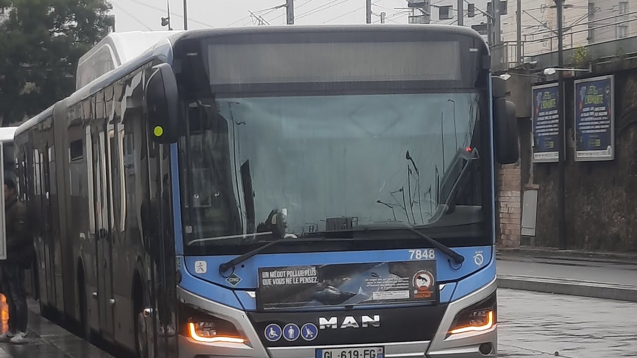 BUS 150 RATP - Man Lion's city 18G Efficient Hybrid GNV N°7848 ( De ...