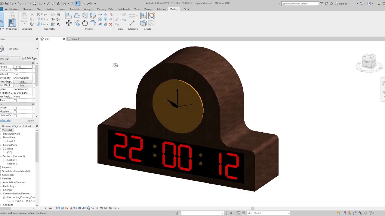 Revit Clock - YouTube