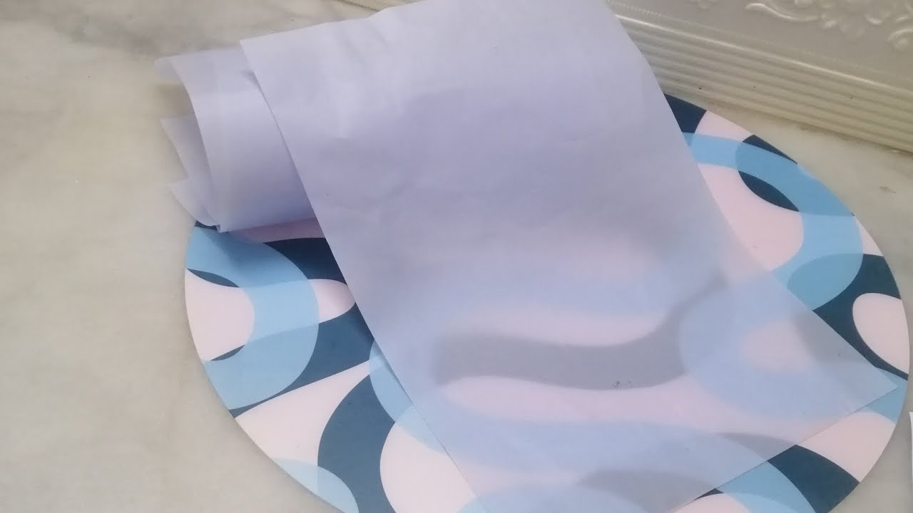 Butter paper making|how to make butter papper at home - YouTube