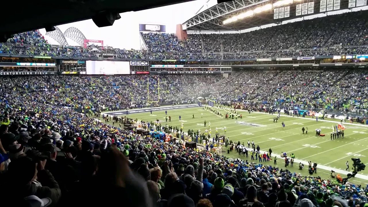 Seahawks vs Greenbay player introduction - YouTube
