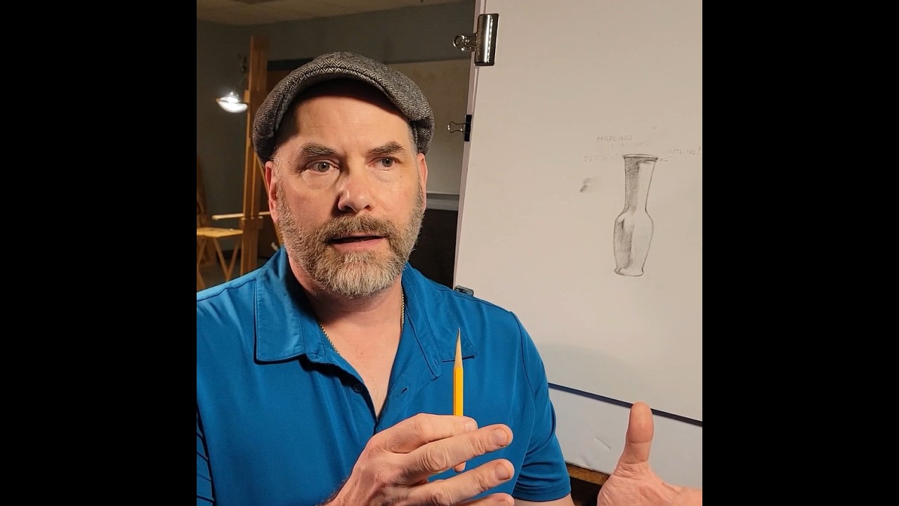 Basic Drawing Tutorial video: how to draw a vase - YouTube