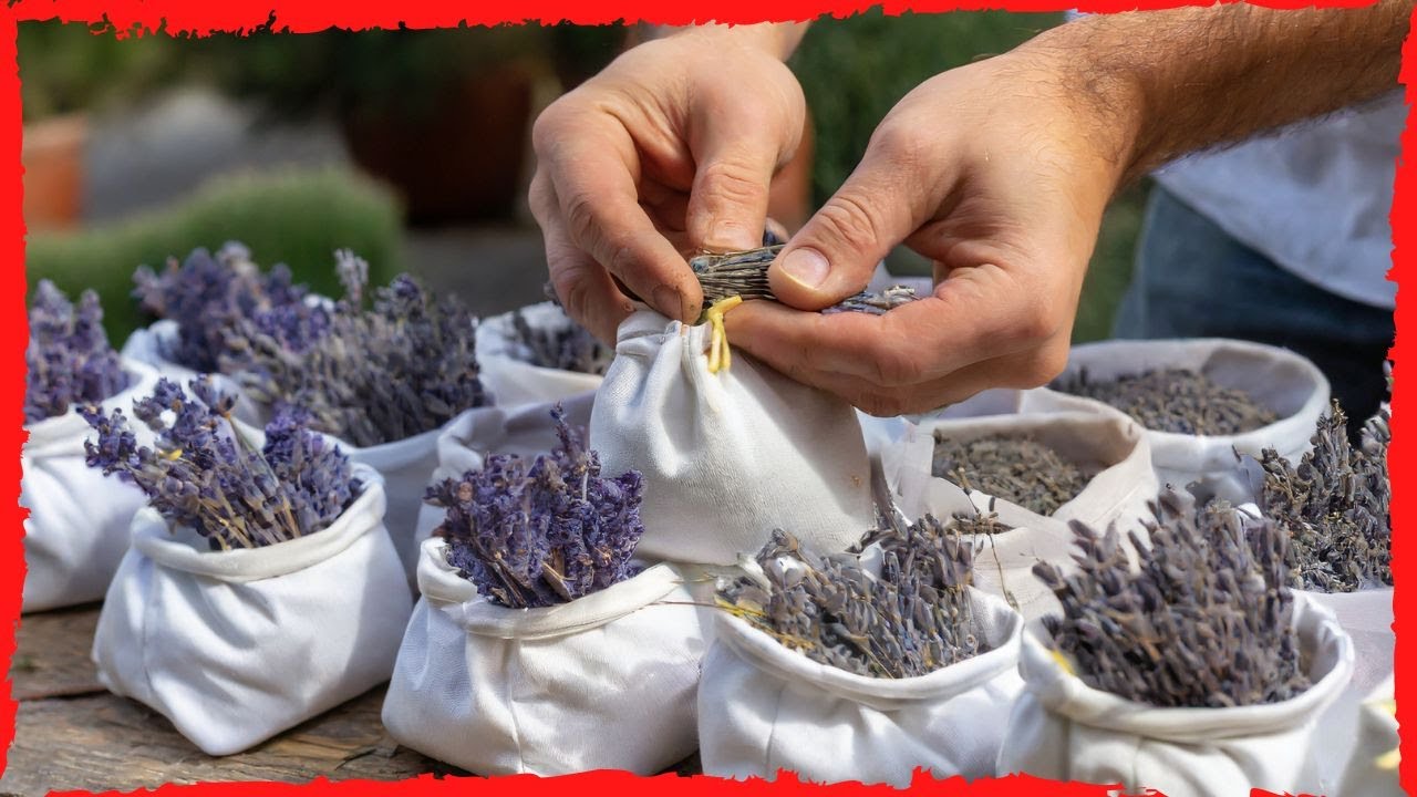 Am pus Lavanda in saculeti dupa ce am taiat-o pentru iarna - YouTube