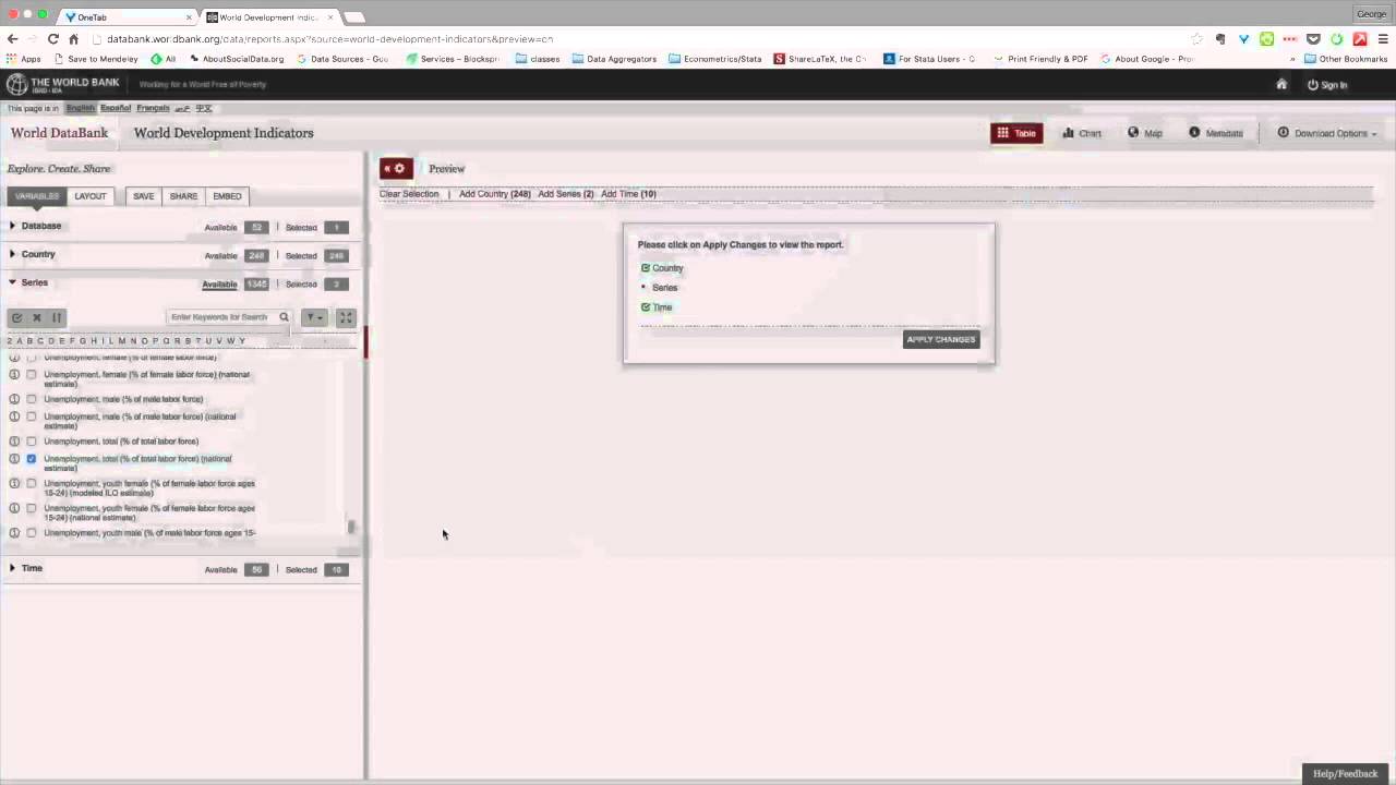 World Bank Data in Panel Format - YouTube