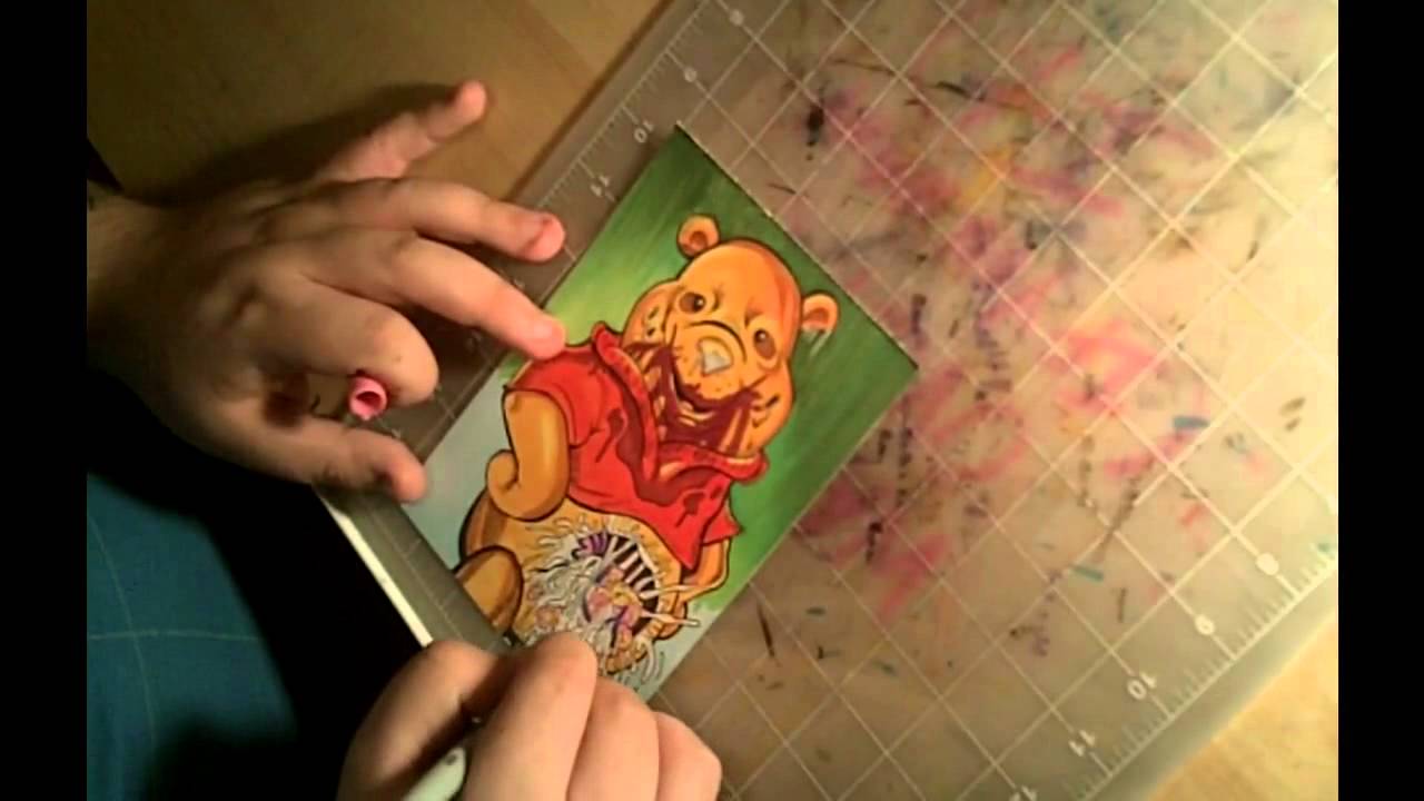 Zombie Winnie the Pooh (Speed Drawing by Brandt Hardin) - YouTube