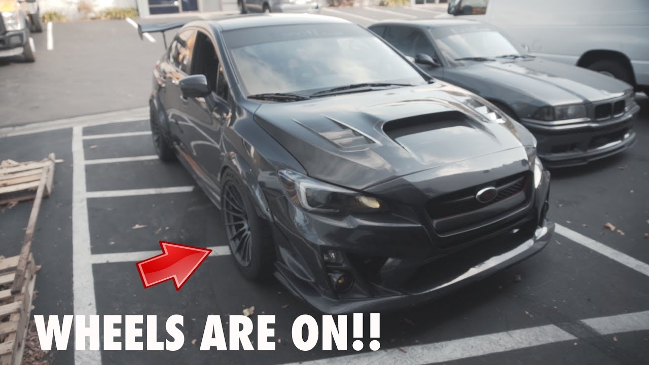 MAKING MY WRX TRACK WHEELS FIT! - YouTube