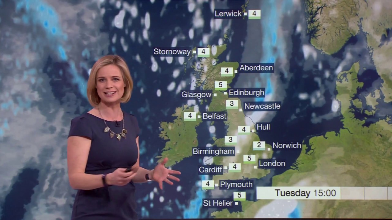 BBC News At One: Launch Of New BBC Weather Graphics - YouTube
