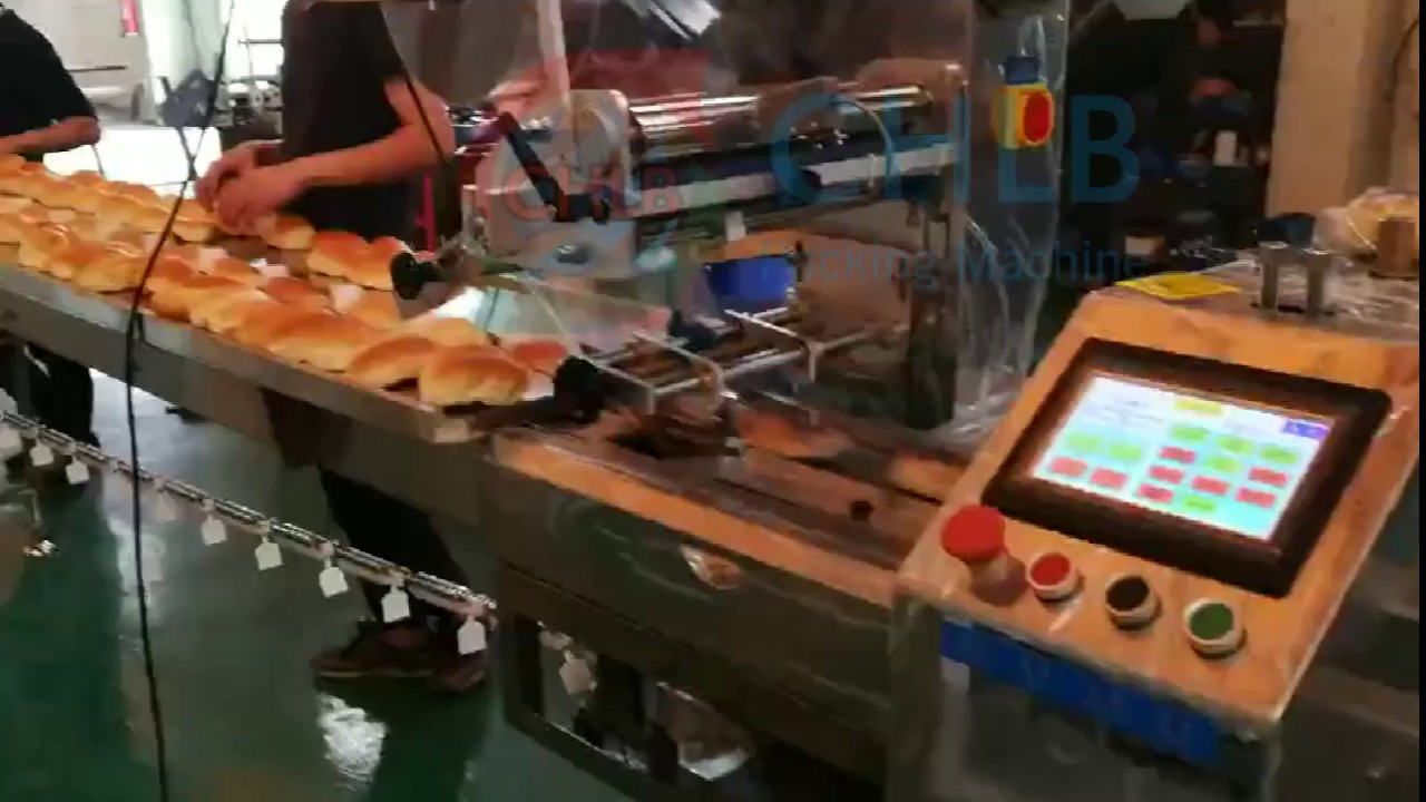 300S bread packing machine - YouTube