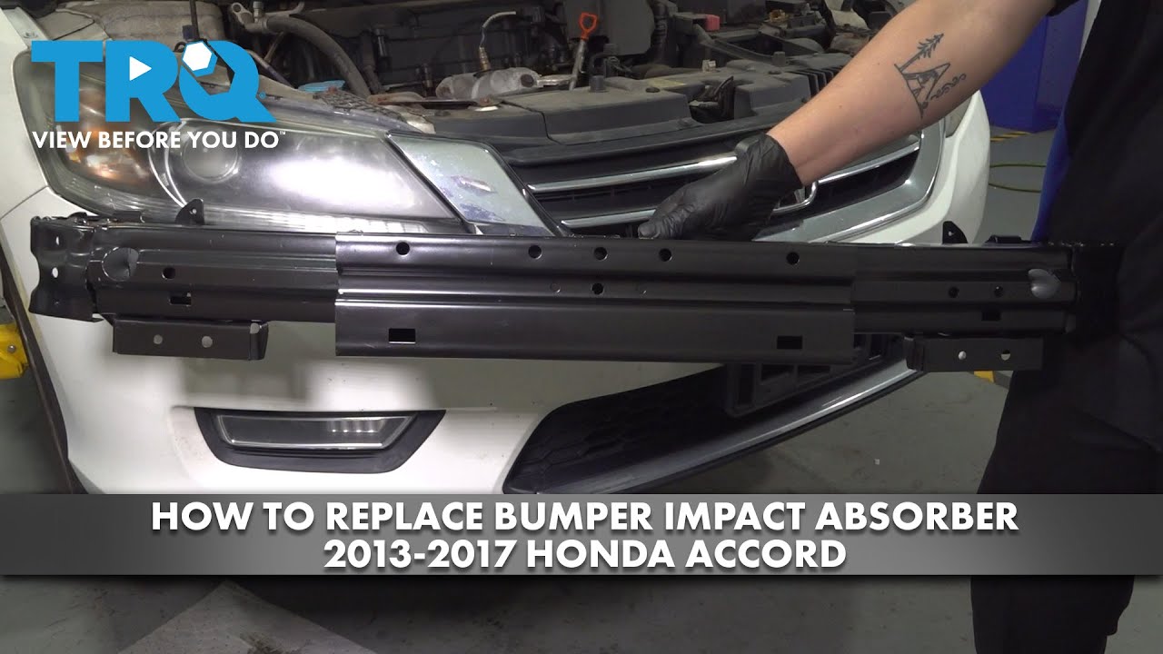 How to Replace Bumper Impact Absorber 2013-2017 Honda Accord - YouTube