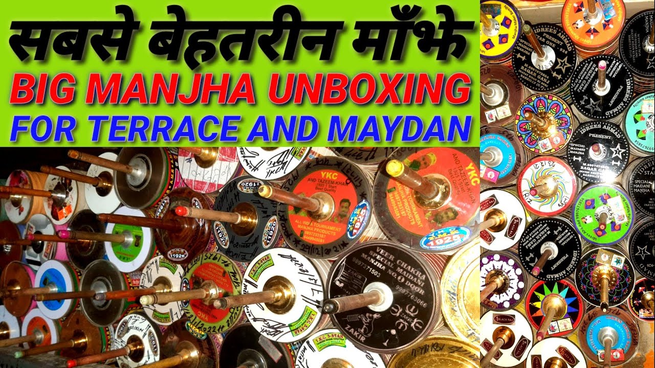 best manjha collection | for terrace & ground | very big unboxing ...
