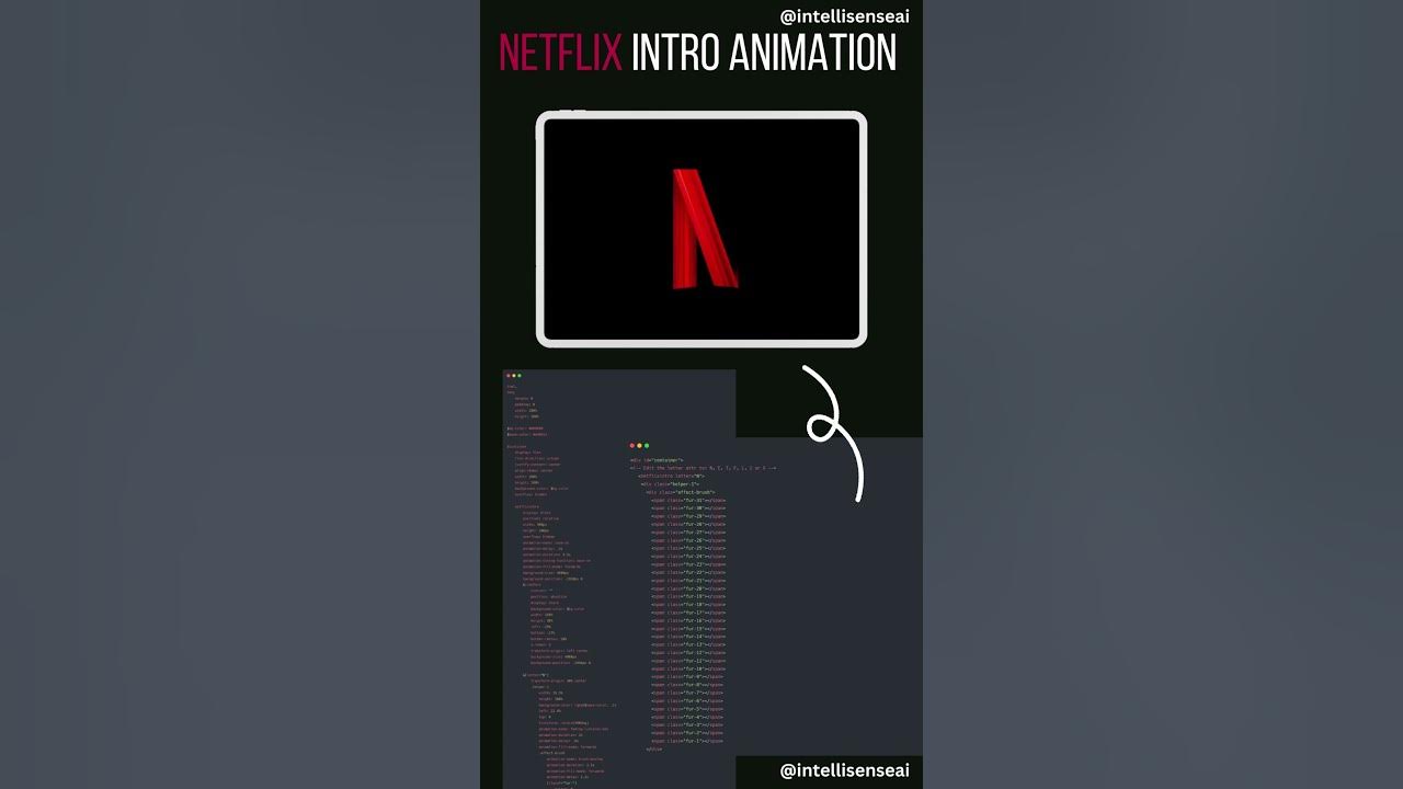 Netflix Intro Animation Using Html Css Html Css Coding Youtube