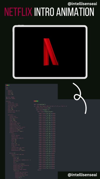 Netflix Intro Animation Using Html Css Html Css Coding Youtube