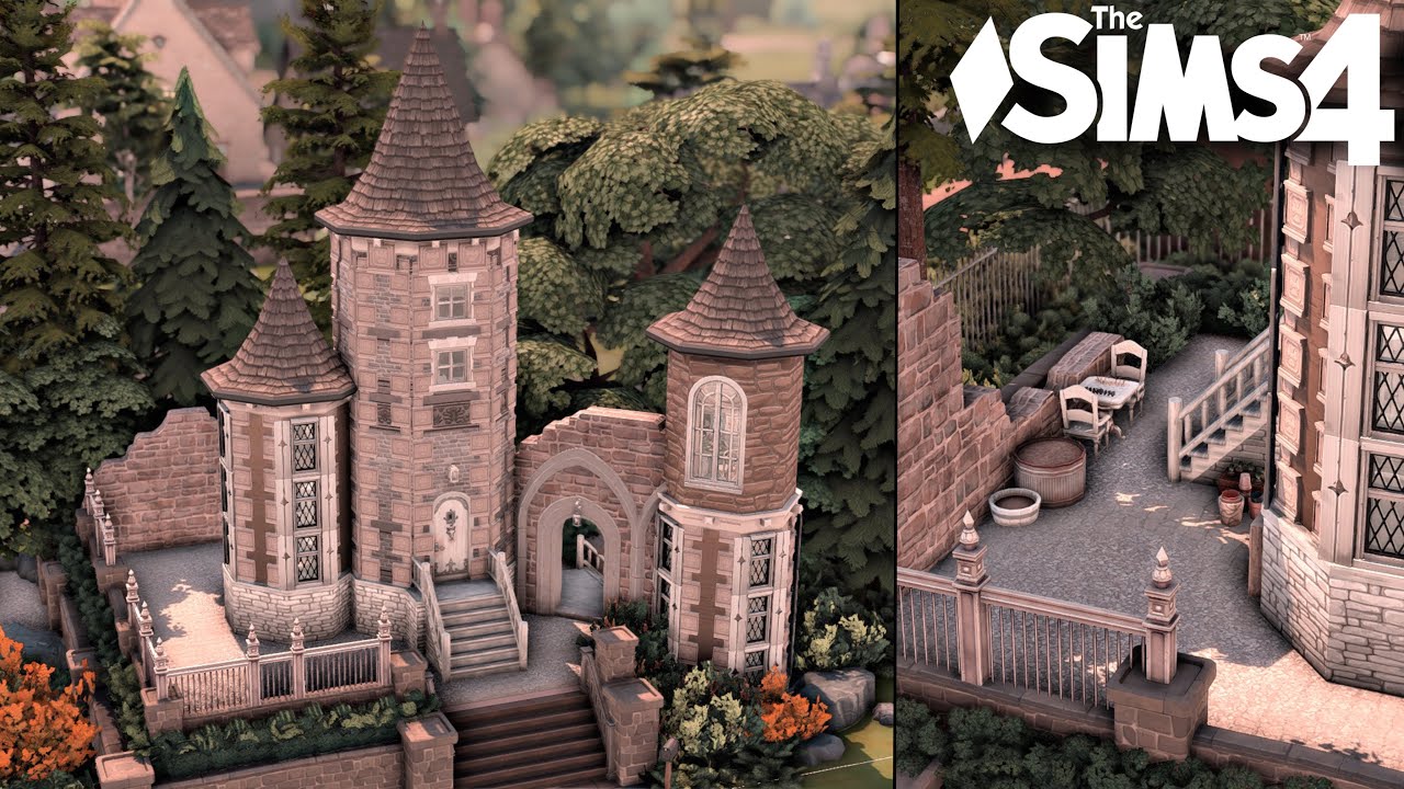 Tiny Castle | No CC | The sims 4 | Stop motion Speed build | Henford-on ...