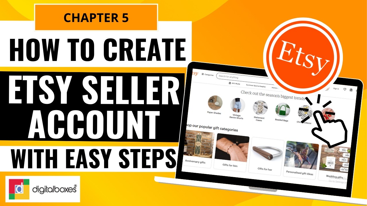 CREATE Your ETSY Seller Account in 5 Minutes FLAT! | 𝐂𝐇𝐀𝐏𝐓𝐄𝐑 𝟓 - YouTube