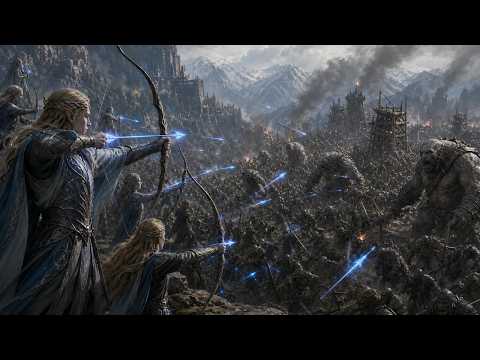 Goblin King Rush Vs Good Elven Player |   BFME2 Rotwk 2.02 v9.7