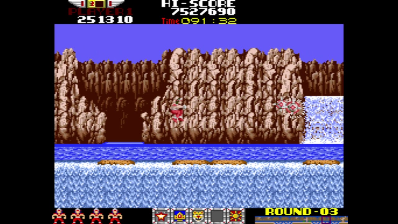 Rygar (Arcade): Playthrough on Hard, Part 1: Levels 1-8 - YouTube