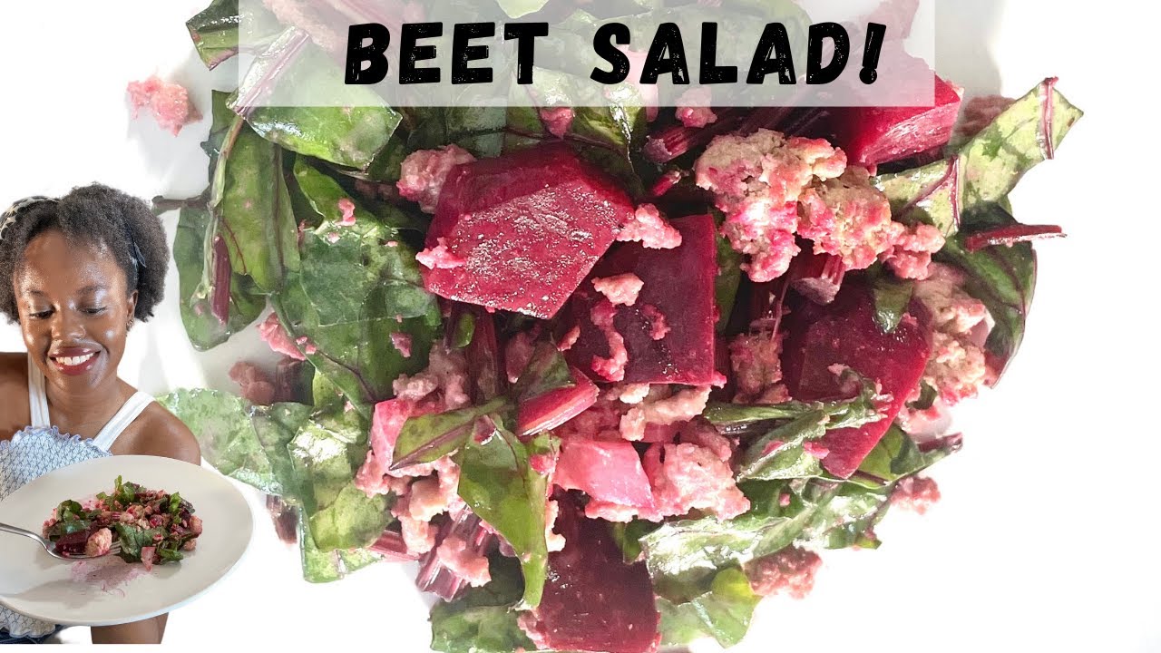 BEET SALAD RECIPE WITH GROUND TURKEY (Keto/Low carb)!! - YouTube